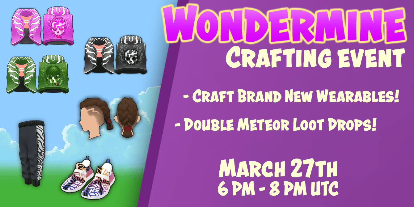 WonderZone - New Wearables + 2x Loot Drops! | Decentraland Events
